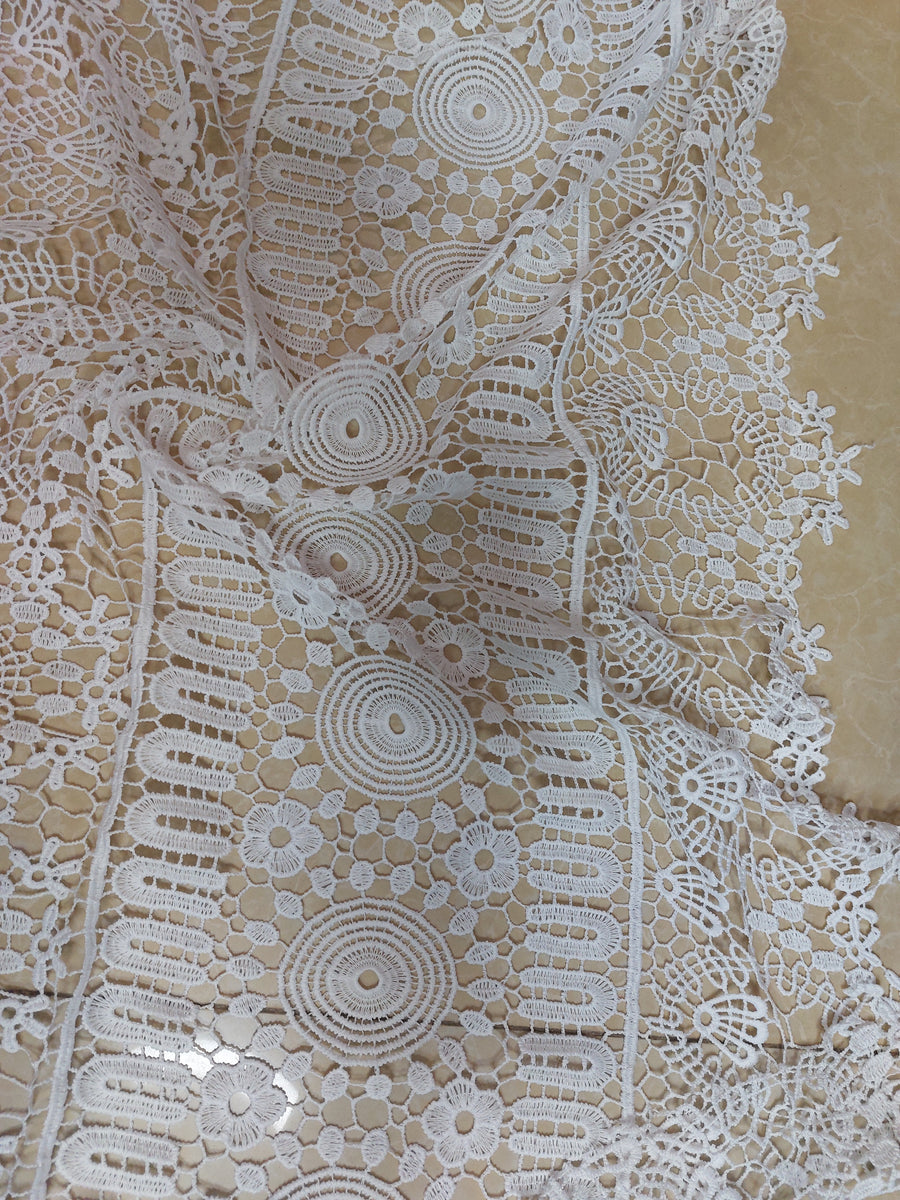 White circle star cord lace – ntomapa